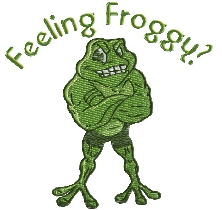 Feeling Froggy Machine Embroidery Pattern on Luulla